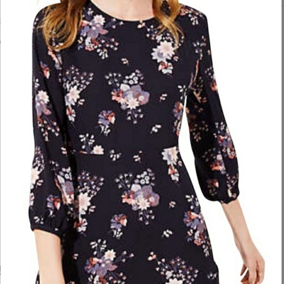 LOFT | Dresses | Loft Black Floral Dress | Poshmark